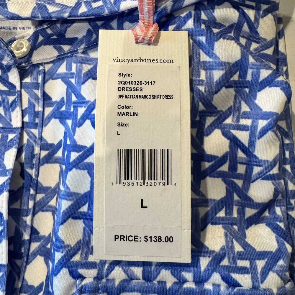 Vineyard Vines | Dresses | Vineyard Vines Upf Rattan Margo Shirtdress ...